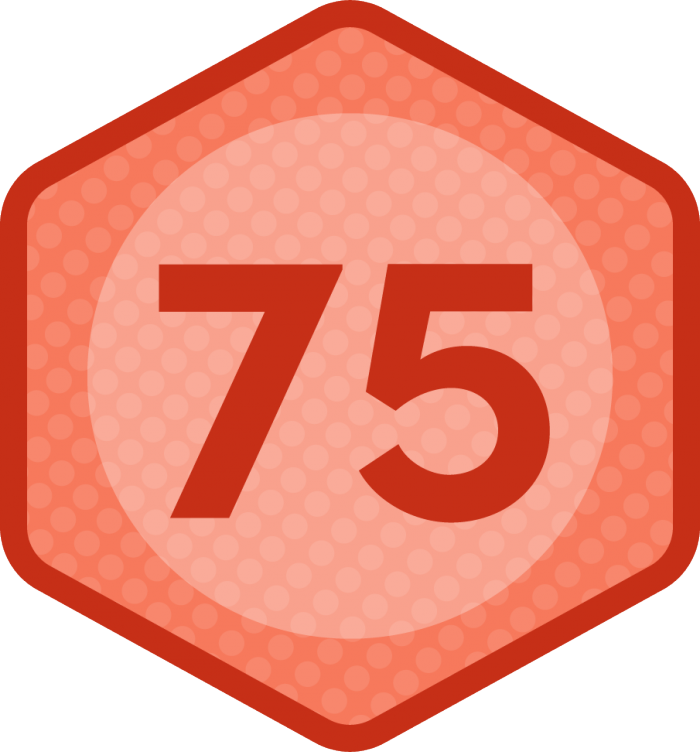 75-badge — Stanford Blood Center